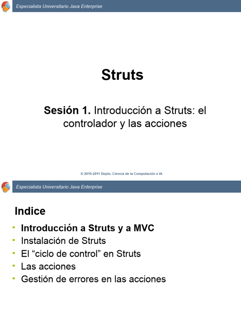 Sesion01 Struts Traspas | PDF | Java (lenguaje de programación ...