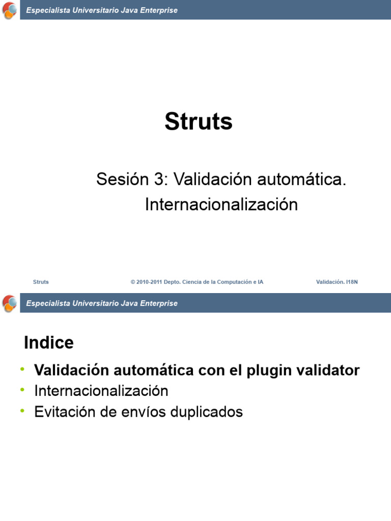 Sesion03 Struts Traspas | PDF | Java (lenguaje de programación) | Ciencias de la Computación