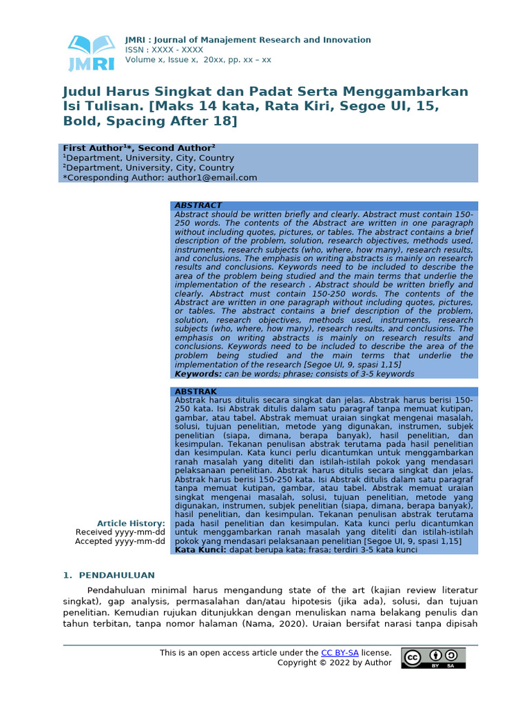 Jmri Journal Template-1 | PDF