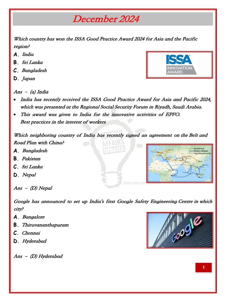 December 2024 Mcq | PDF