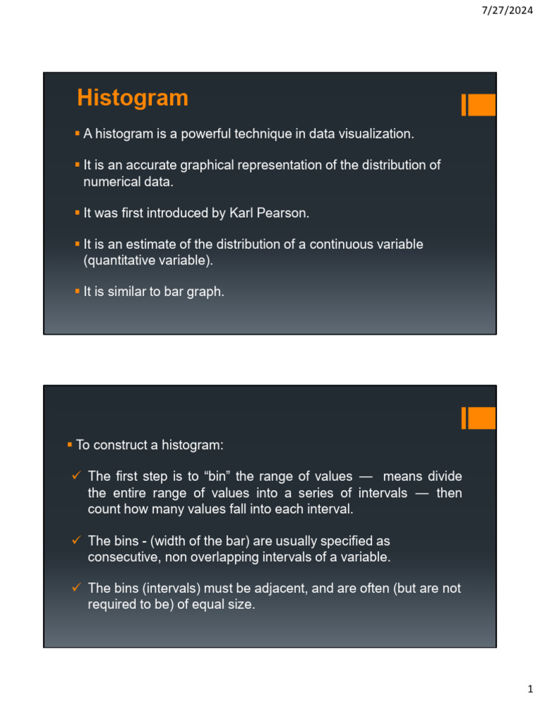 Chapter 2 - Part 2 - (Histogram) | PDF | Histogram | Parameter (Computer Programming)
