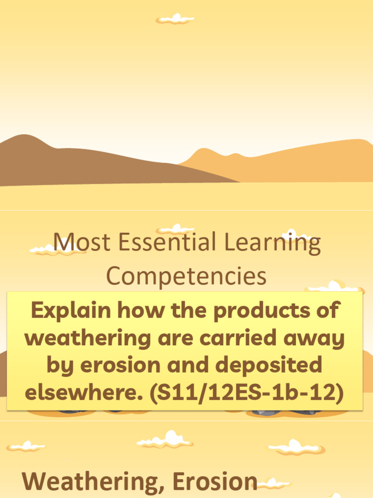 Lesson 5 Exogenic Process PDF | PDF | Weathering | Erosion