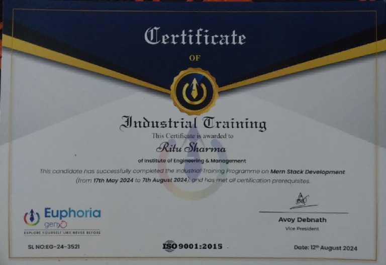 Industrial Training PDF | PDF