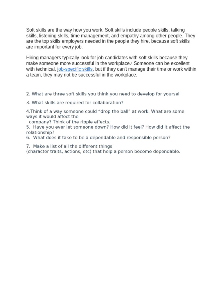 Essential Soft Skills for Workplace Success | PDF