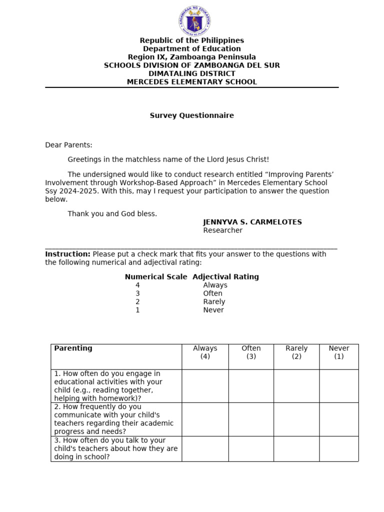 Updated Action_Research_Questionnaire | PDF