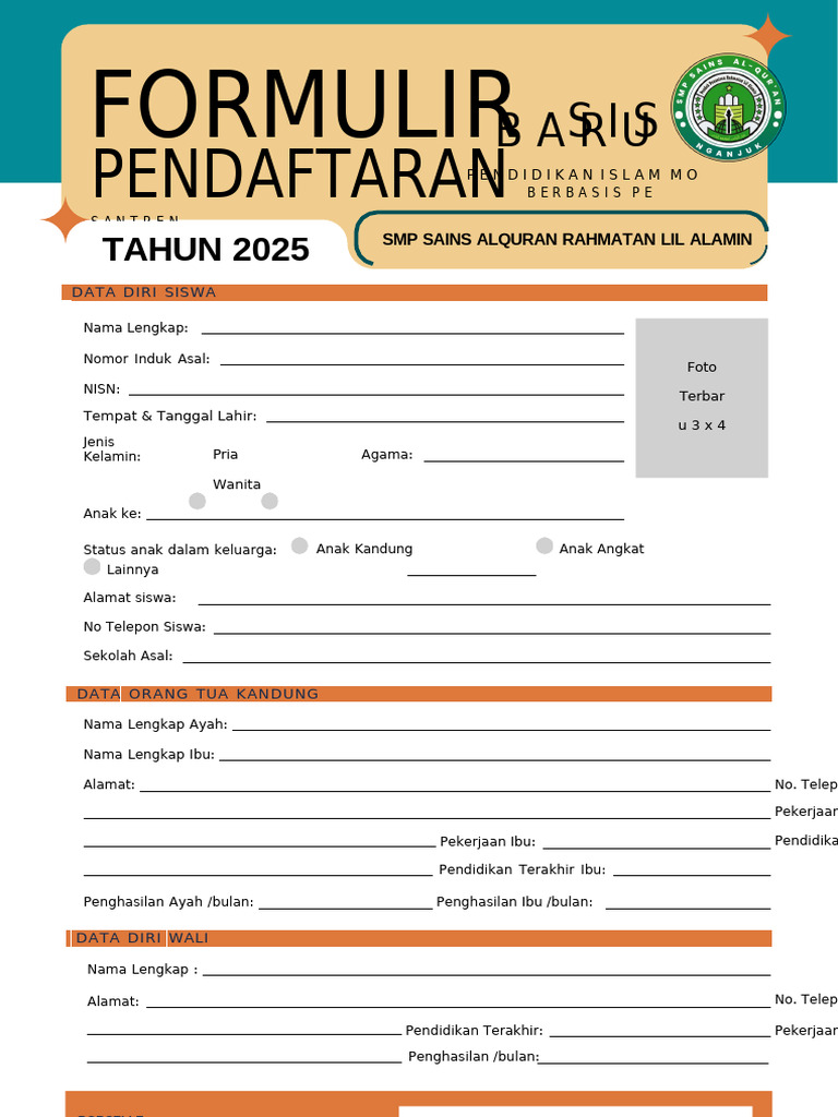 Doc Formulir SMP Sains RLA | PDF