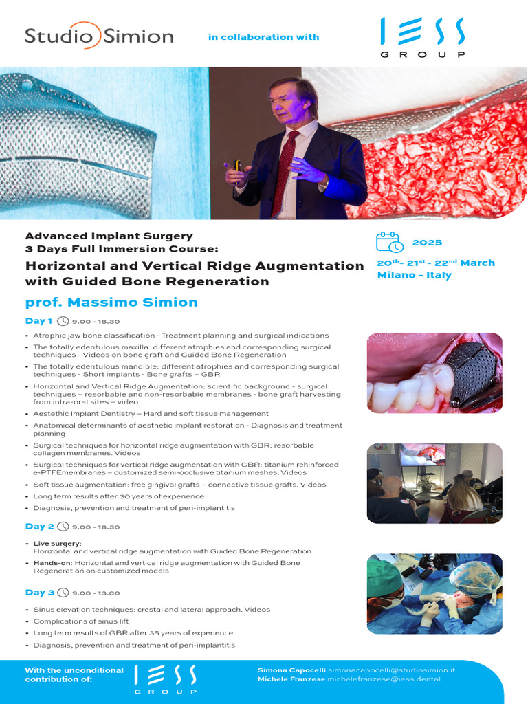 Advanced Implant Surgery Course 2025 | PDF