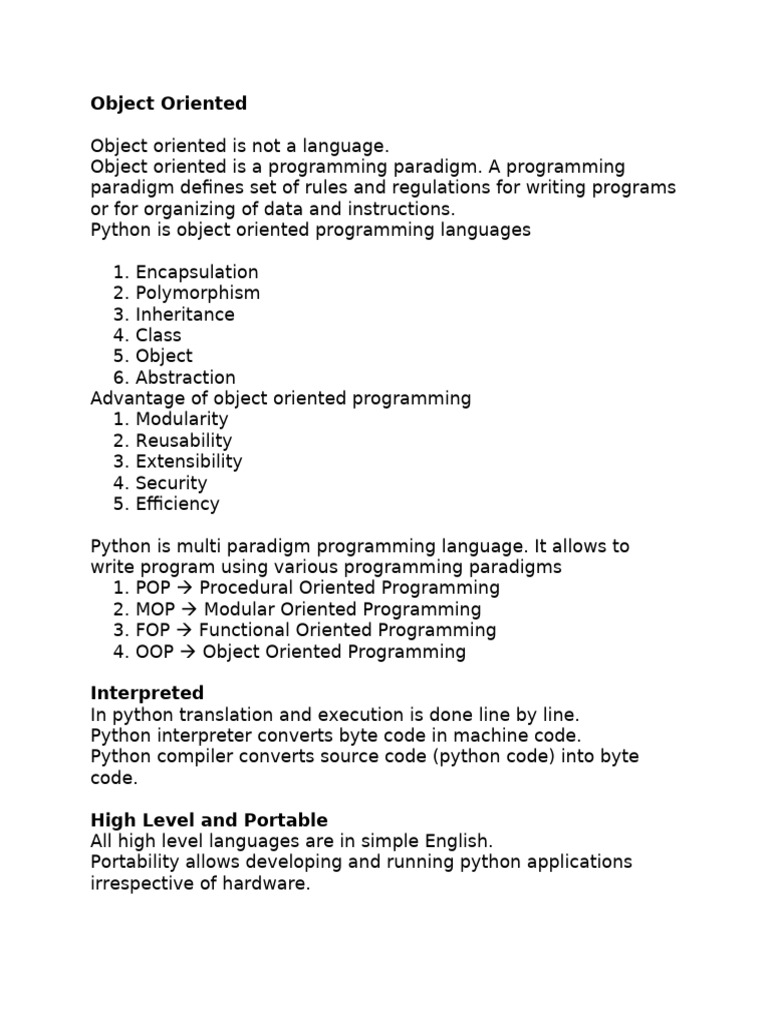 Understanding Object-Oriented Python | PDF