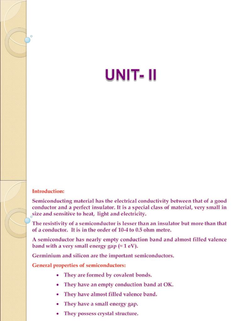 Semiconductor Basics Explained | PDF | Semiconductors | Electrical Resistivity And Conductivity