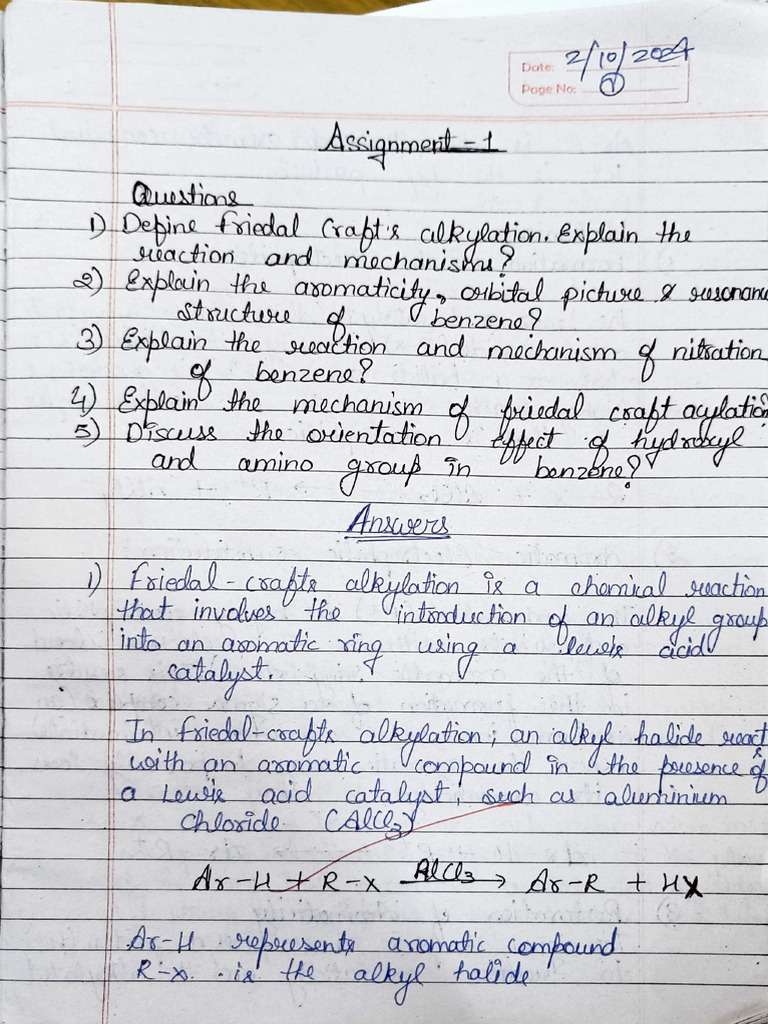 Organic Chem - Assignment - Unit 1 | PDF