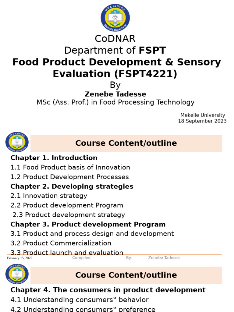 Food Product Development Strategies | PDF | Shelf Life | Perception