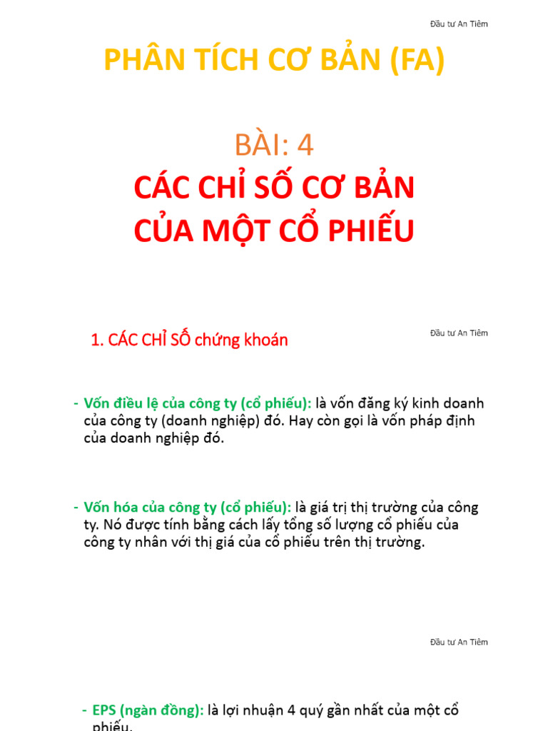 Bai 4 CAC - CHI - SO - CO - BAN - CUA - MOT - CO - PHIEU | PDF