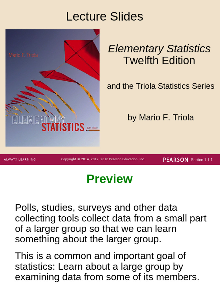 Chapter 1 Section 1 | PDF | Statistics | Sampling (Statistics)