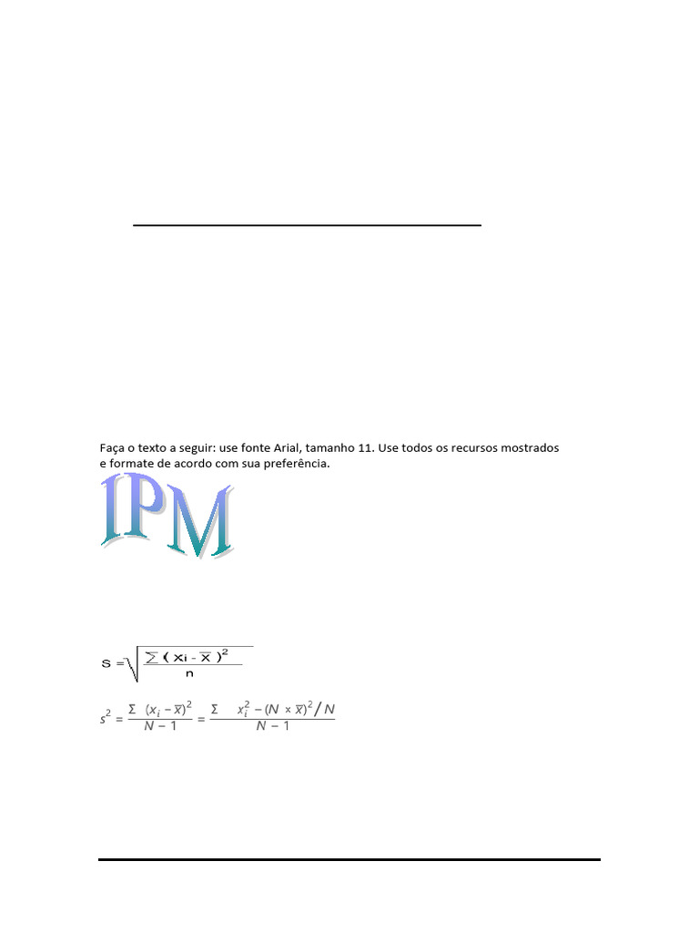 Exercicio pratico de word | PDF