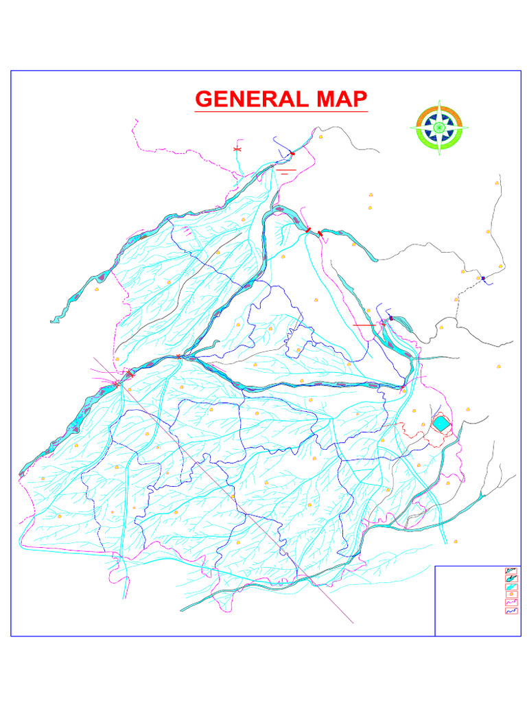 Punjab Canal System Overview Map | PDF