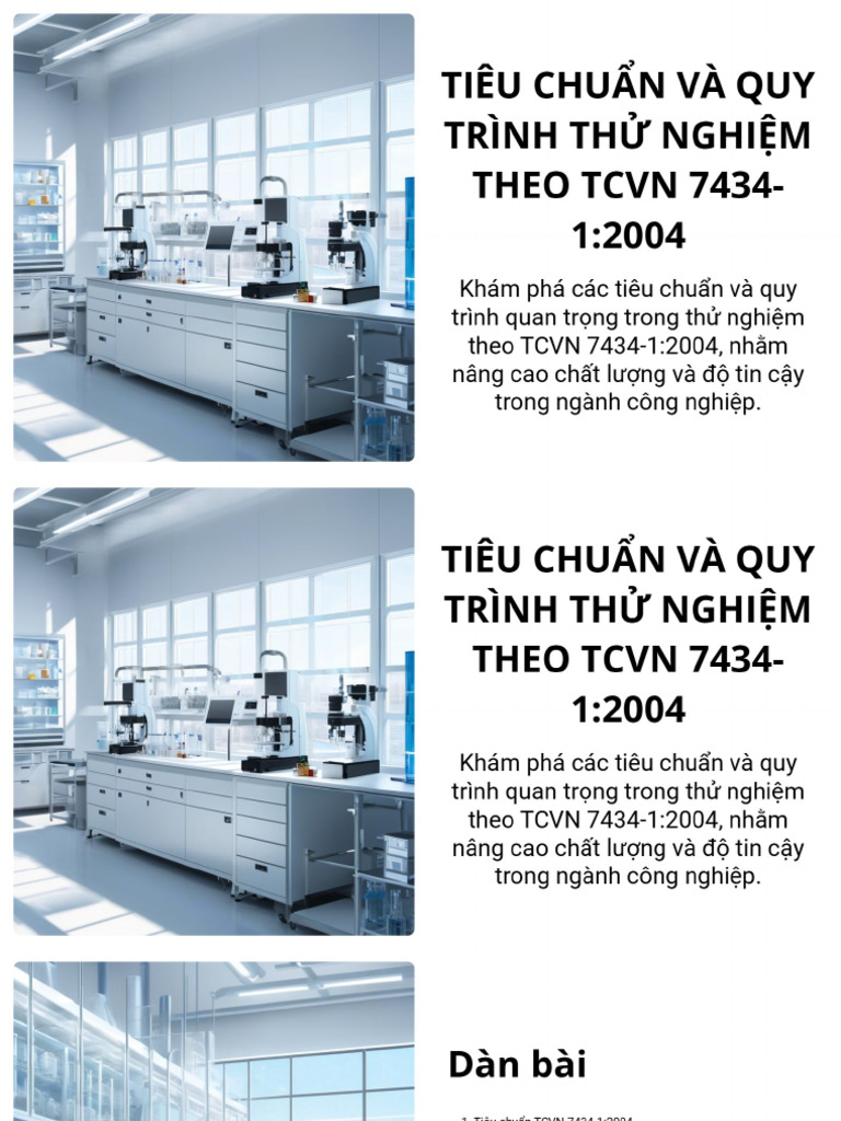 Tiêu Chuẩn Và Quy Trình Thử Nghiệm Theo TCVN 7434-1-2004 | PDF