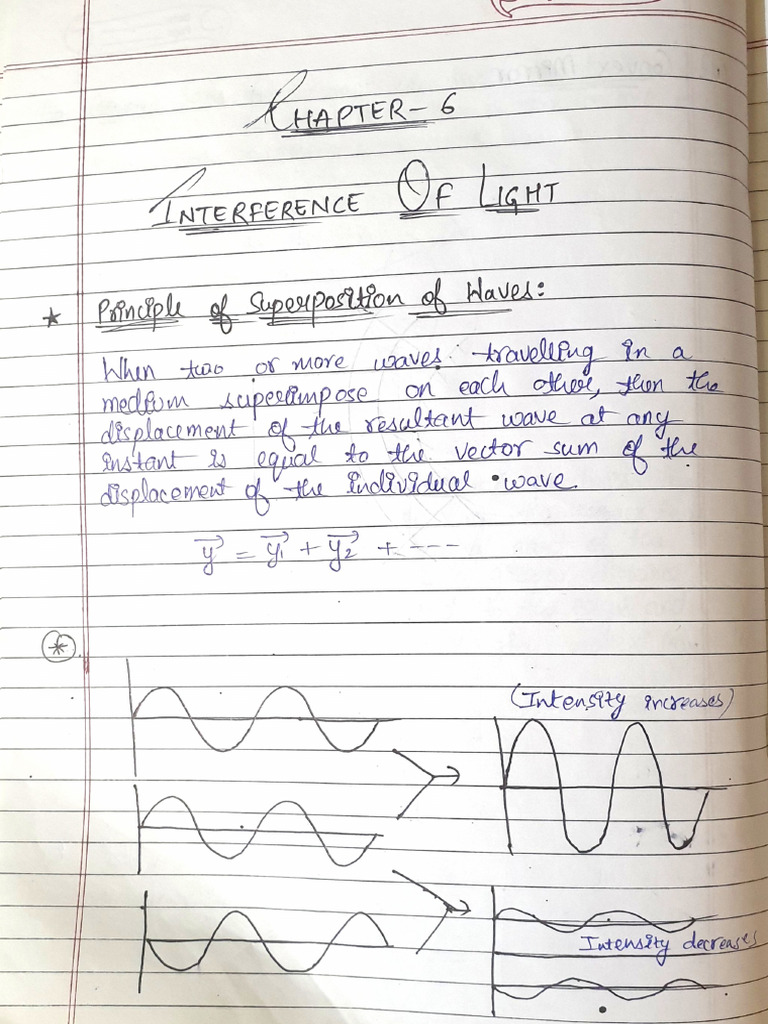 Day 1 Interference of Light | PDF