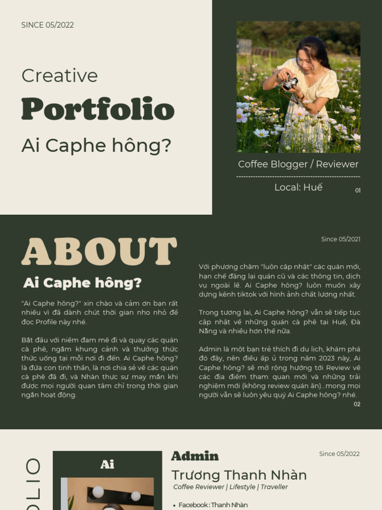 Portfolio Ai Caphe Hong | PDF