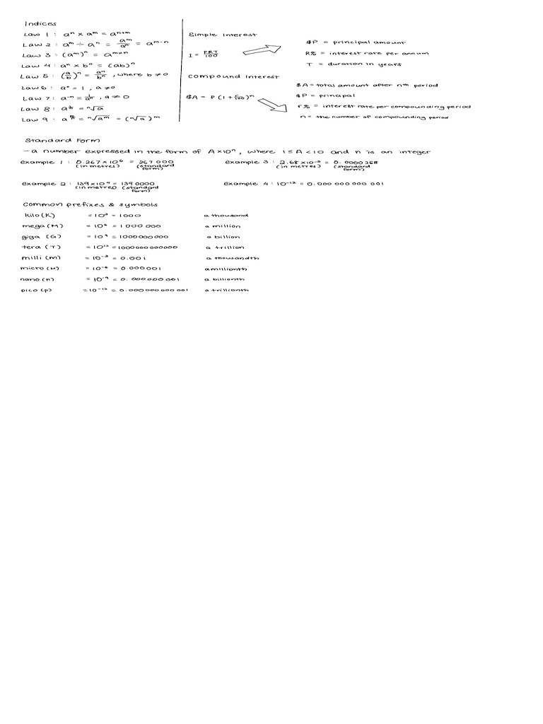 Indices Notes | PDF