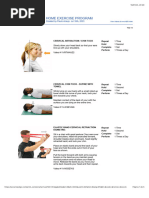 Cervical Isometric Strengthening Exercises | PDF