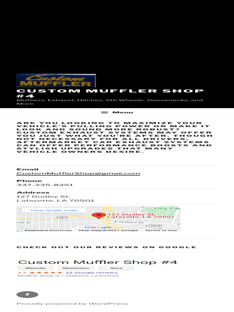 Custom Muffler Shop #4 - Mufflers, Exhaust, Hitches, 5th Wheels, Goosenecks, and More | PDF