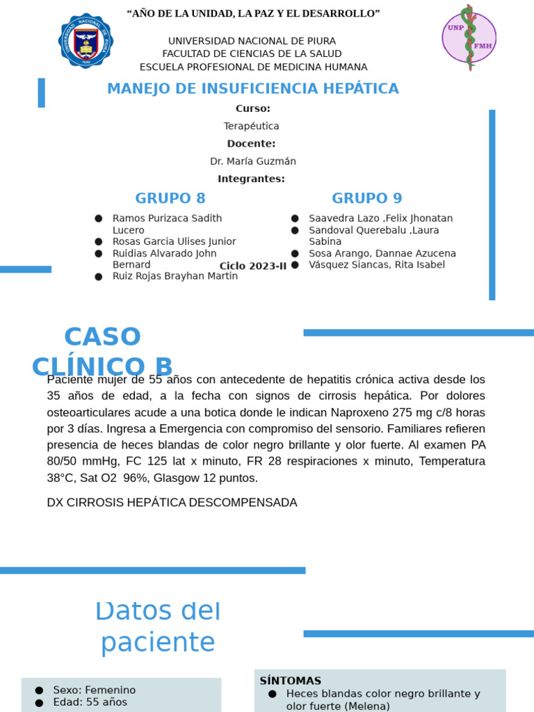 Caso 2 - Insuficiencia Hepática | PDF | Cirrosis | Especialidades Medicas