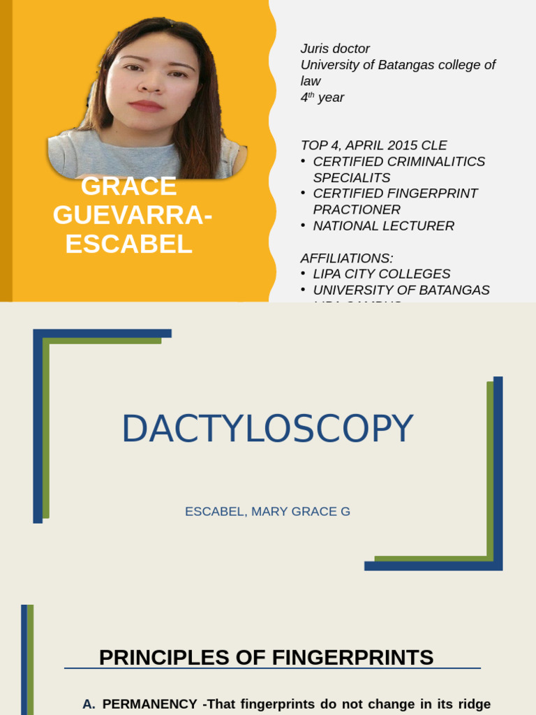Understanding Type Lines in Dactyloscopy | PDF | Fingerprint | Hand