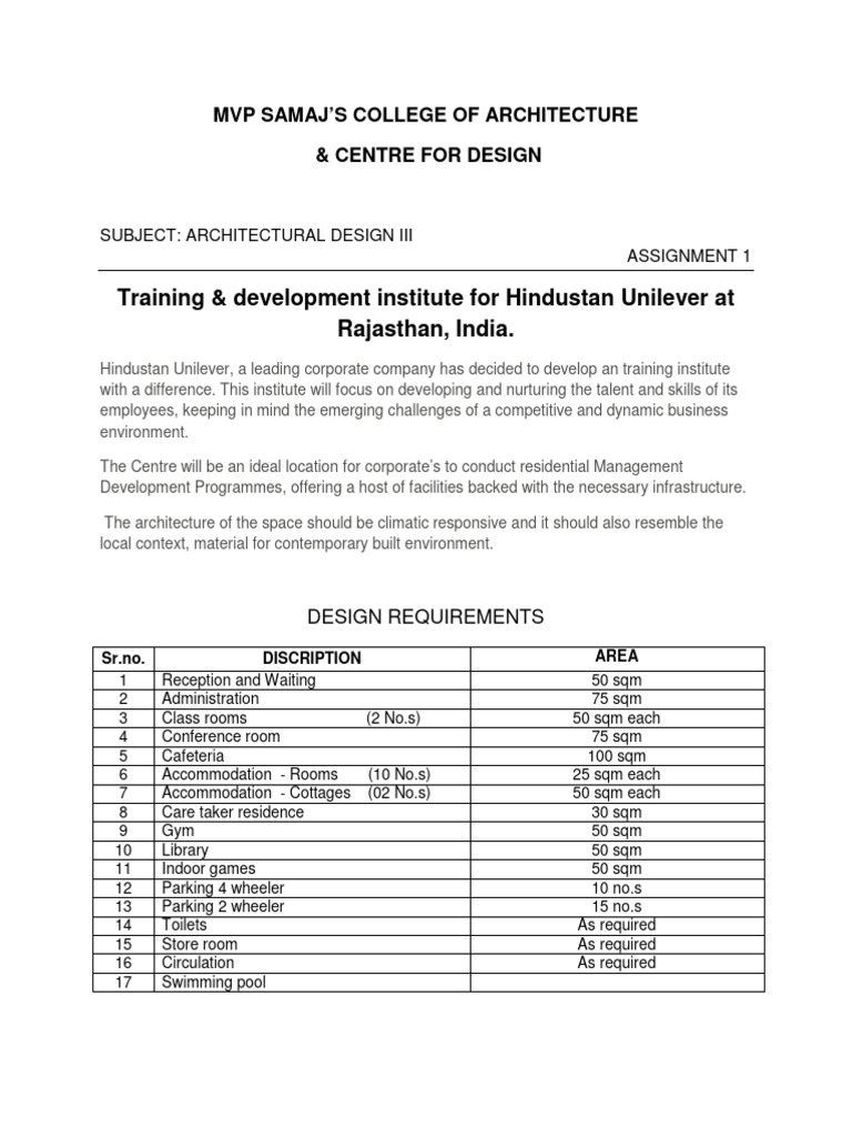 Hindustan Unilever Training Institute | PDF