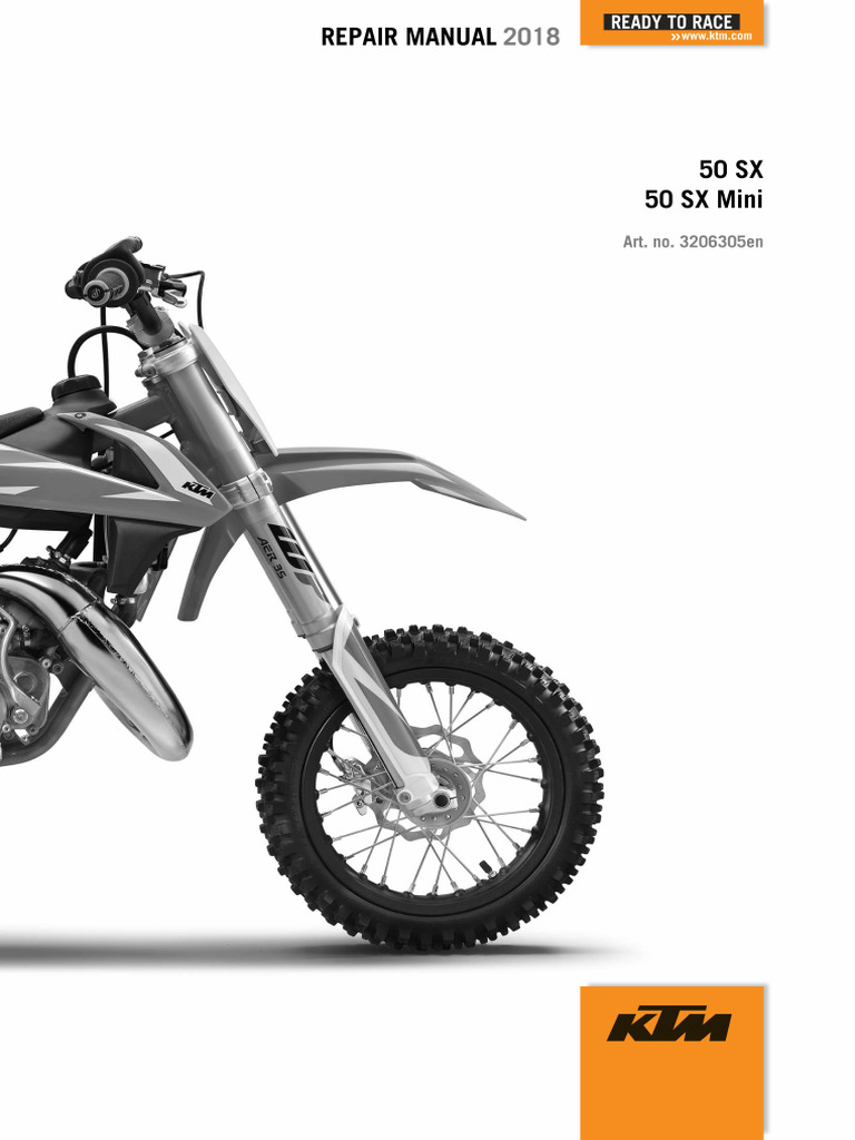 2018 KTM 50 SX - Mini Service Repair Manual | PDF