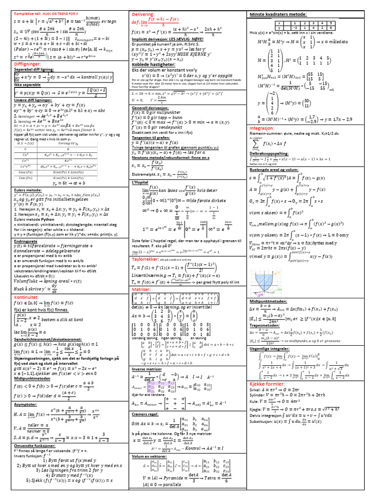 Formelark Komplett | PDF