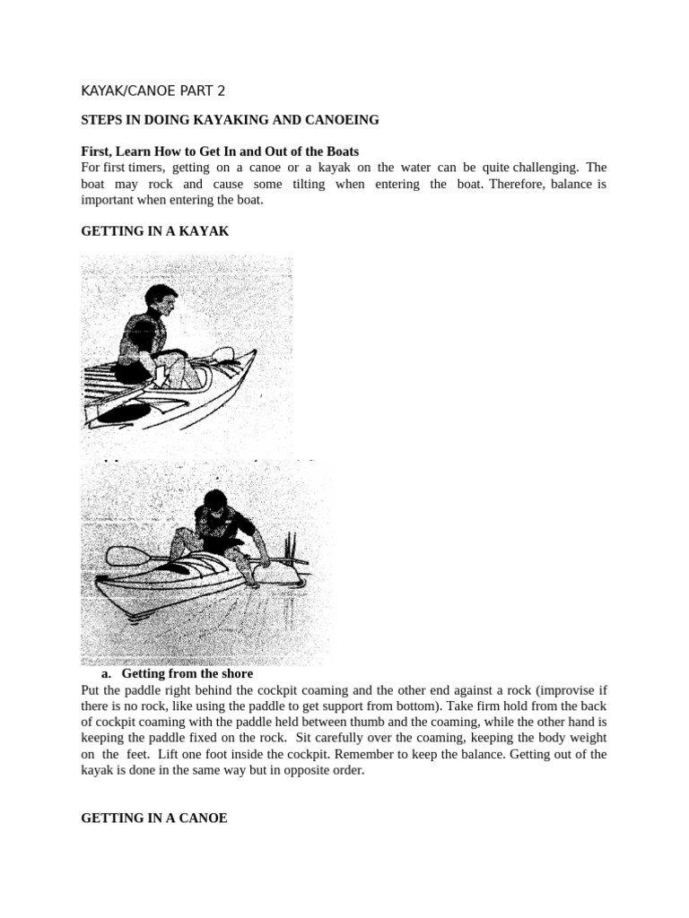 Kayak Canoe Part 2 | PDF | Kayak | Canoe