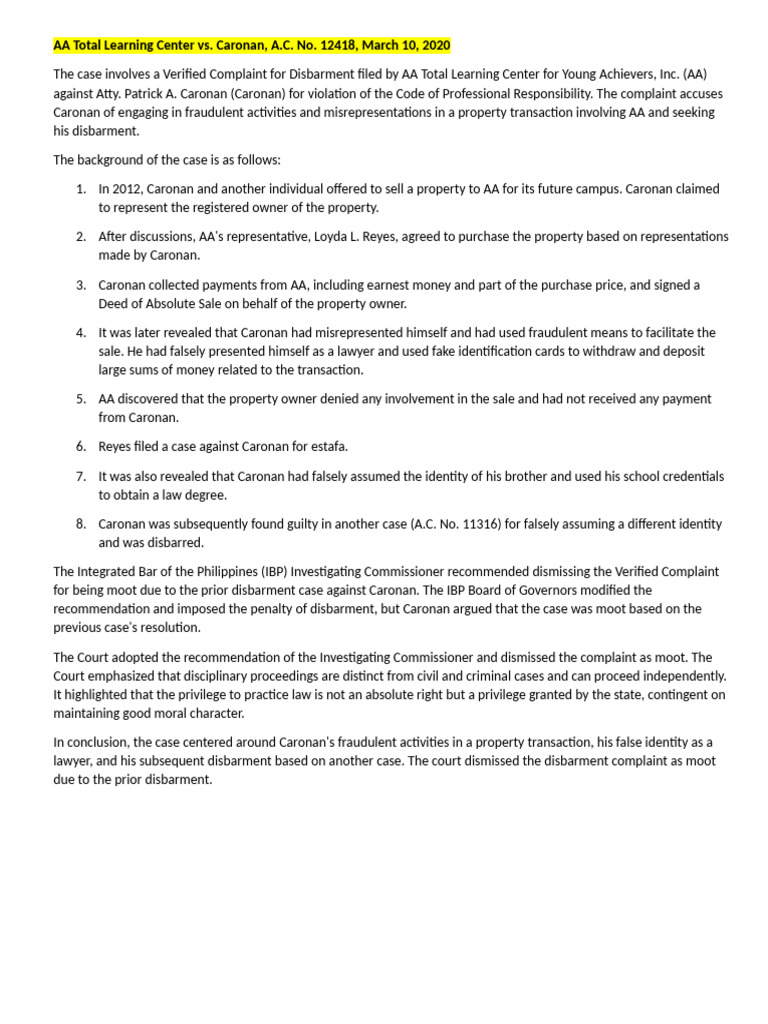 BLJE-CASE-SUMMARY | PDF | Lawyer | Practice Of Law