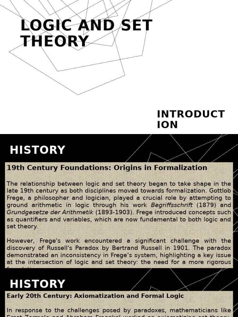 Introduction LOGIC AND SET THEORY | PDF | Mathematical Logic | Gottlob ...