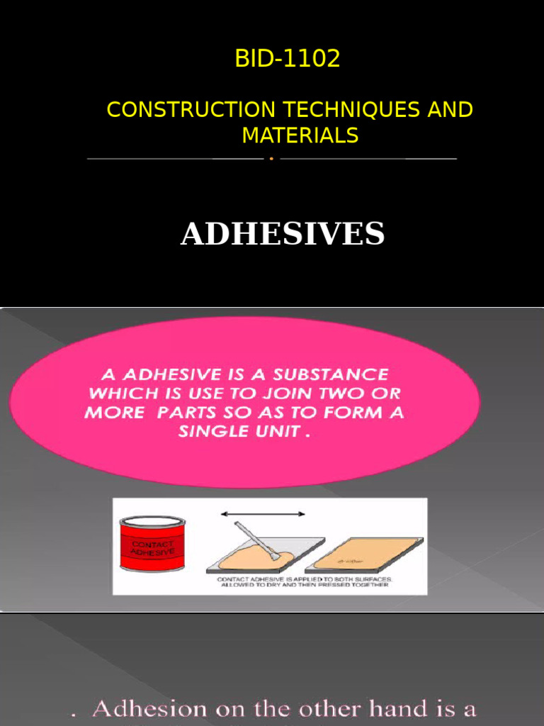 Adhesives | PDF