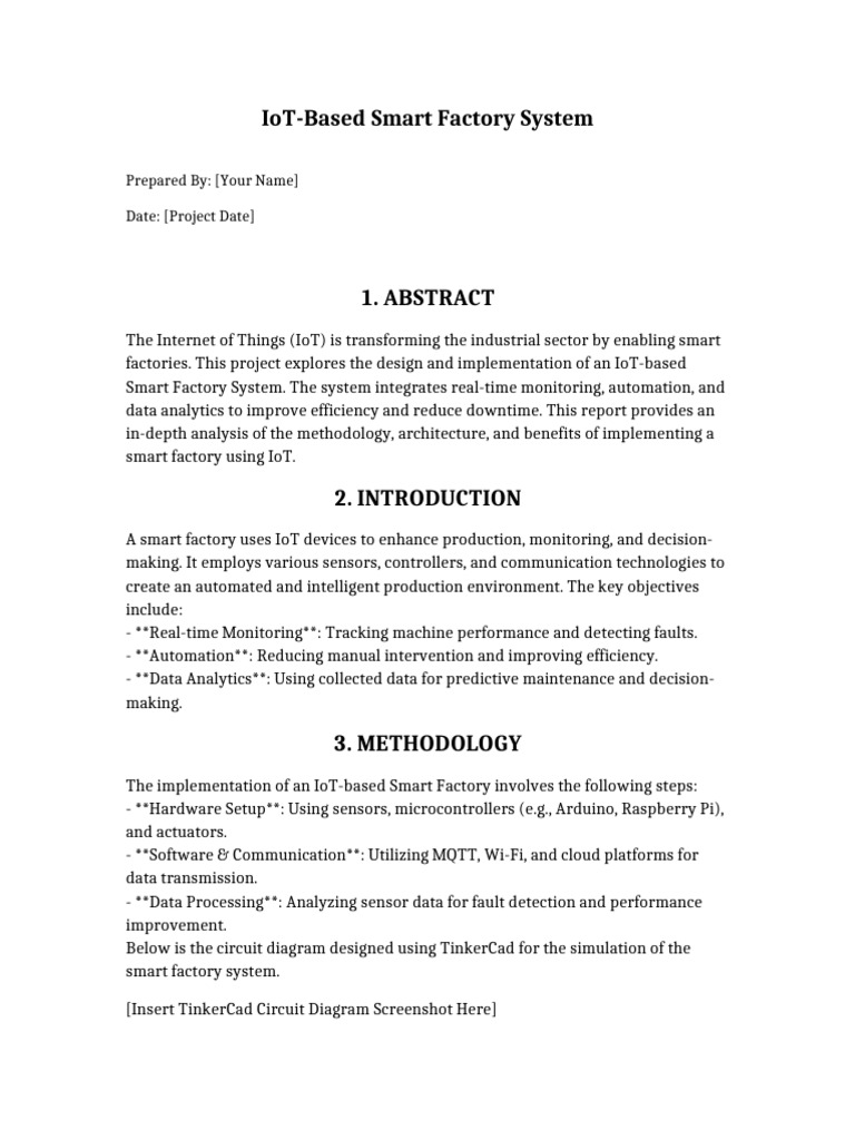 IoT_Smart_Factory_Expanded | PDF | Internet Of Things | Automation