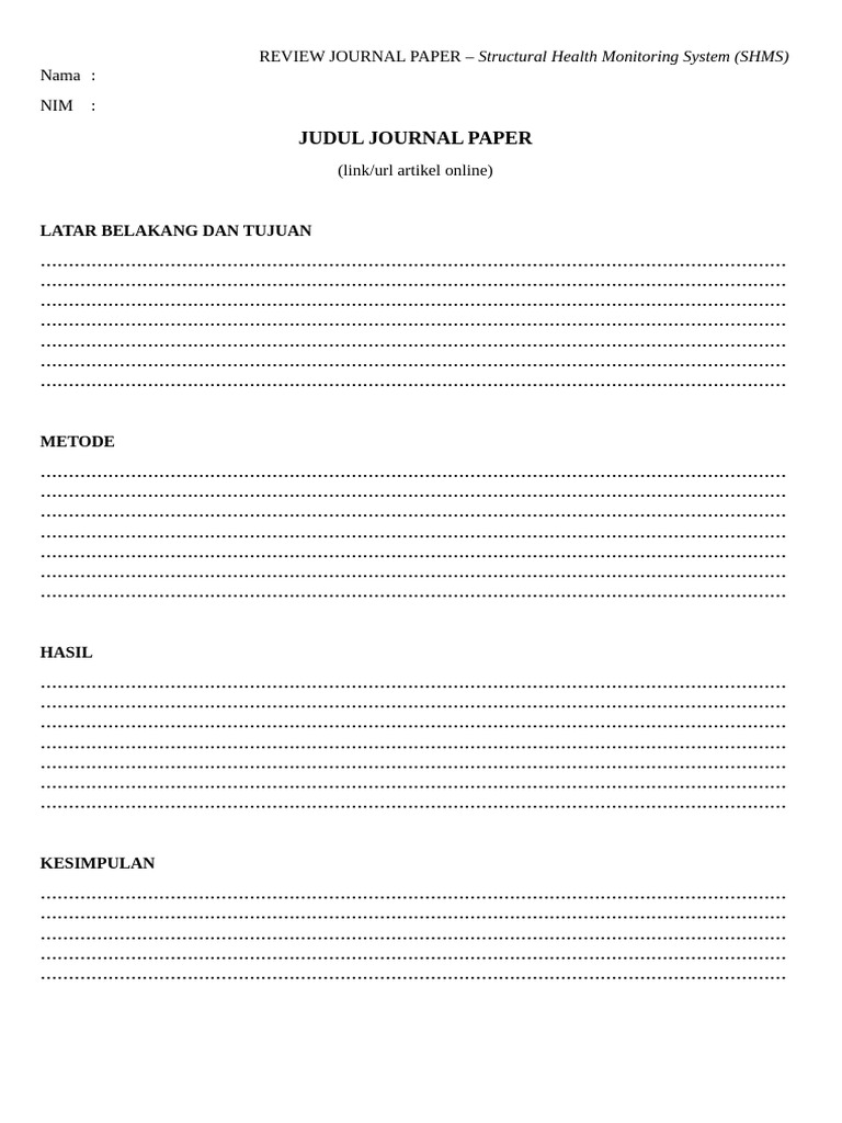 Template Review Journal Paper | PDF