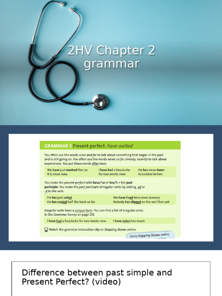 2 Havo Tutor Lesson Chapter 2 (Stepping Stones) | PDF | Perfect (Grammar) | Language Families