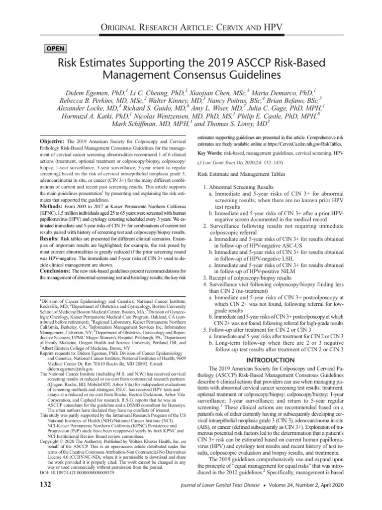 risk_estimates_supporting_the_2019_asccp.4 | PDF | Cervical Cancer | Cancer