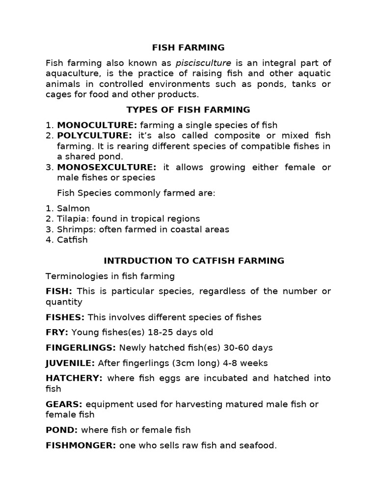 FISH FARMING | PDF | Concrete | Fish