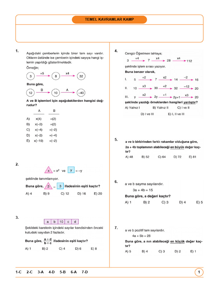 Temel Kavramlar Kamp | PDF