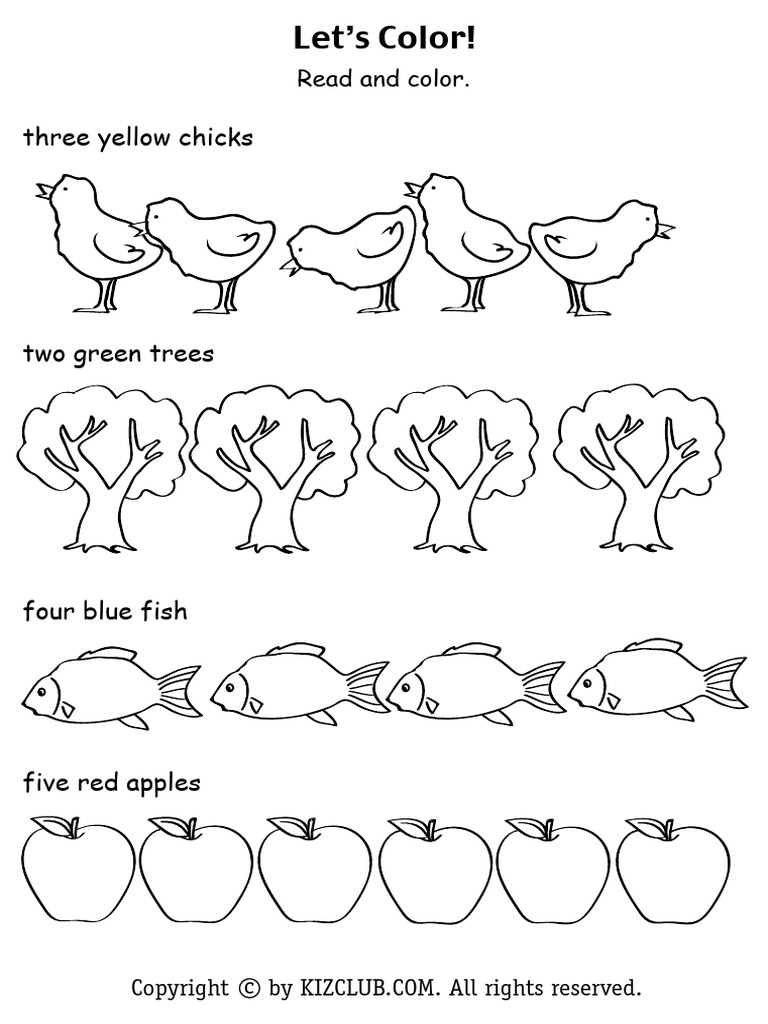 Color Based on Number | PDF