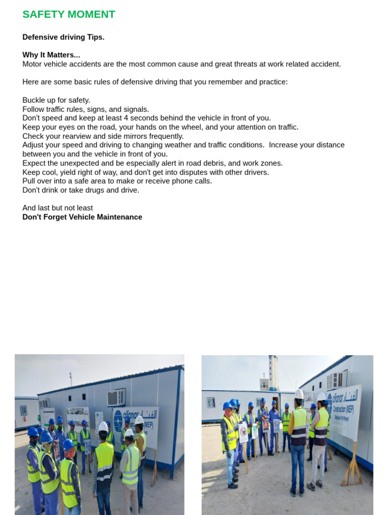 Defensive Driving Tips | PDF