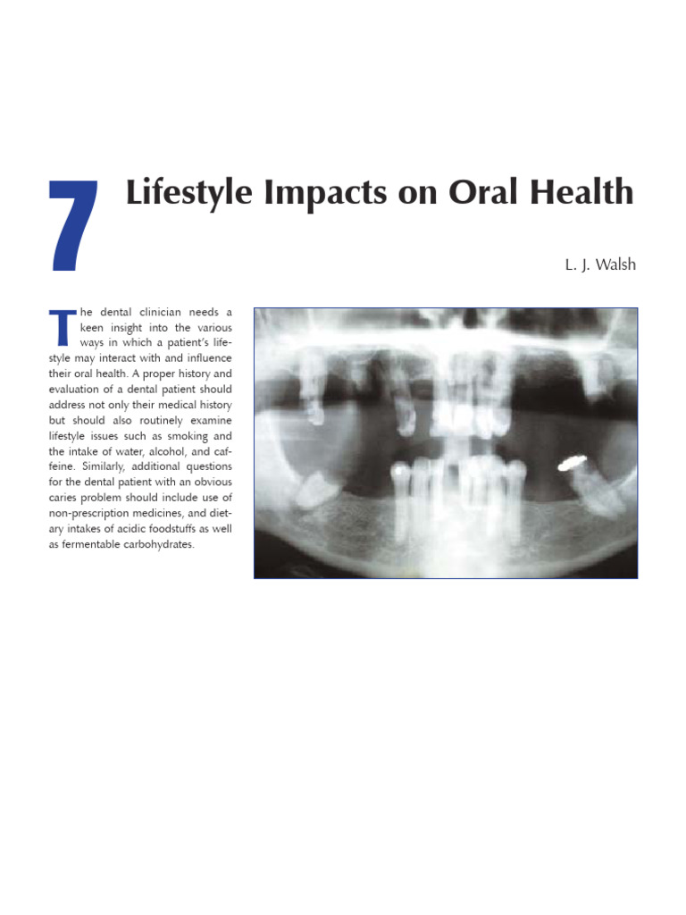 7_Lifestyle_impact_on_oral_health | PDF | Saliva