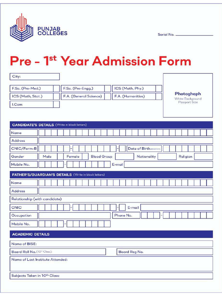 ADMISSION FORM | PDF