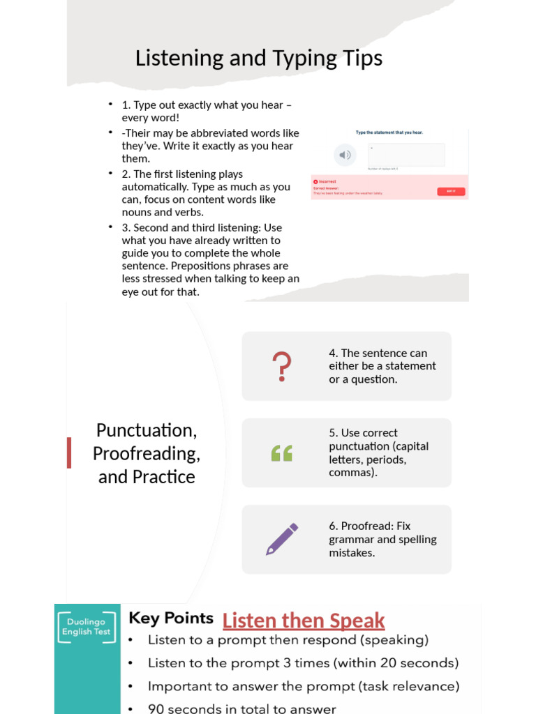 Duolingo Lecture 8 Listen and Type .Listen Then Speak - Read-Only | PDF