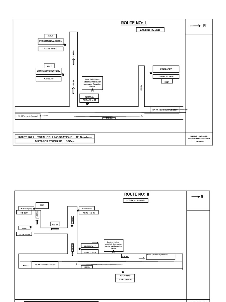 Addakal Mandal Polling Stations Overview | PDF