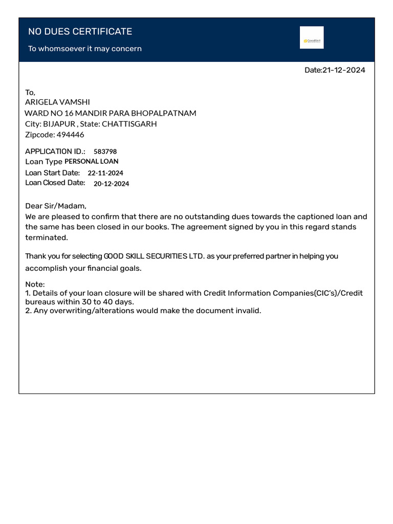 682094087-No-Dues-Certificate-1698923648040 | PDF
