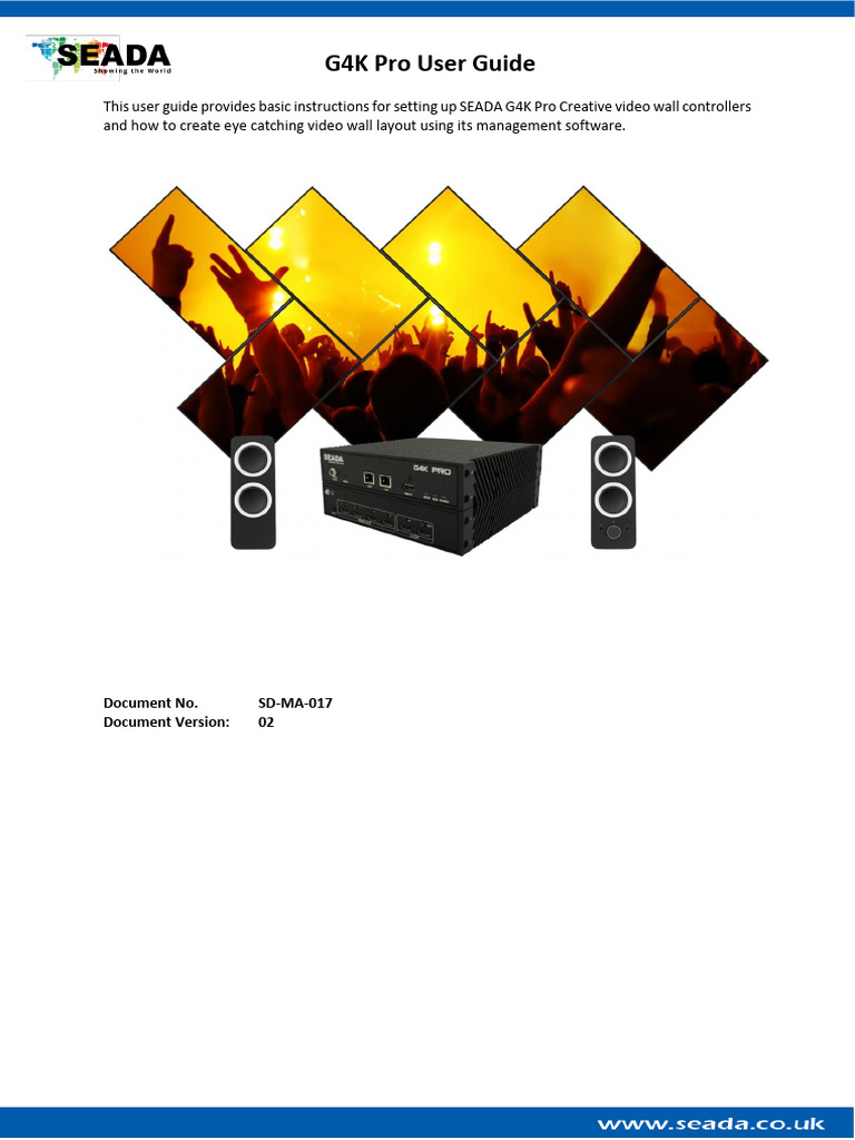 Seada G4K Pro User Guide | PDF | Window (Computing) | Hdmi
