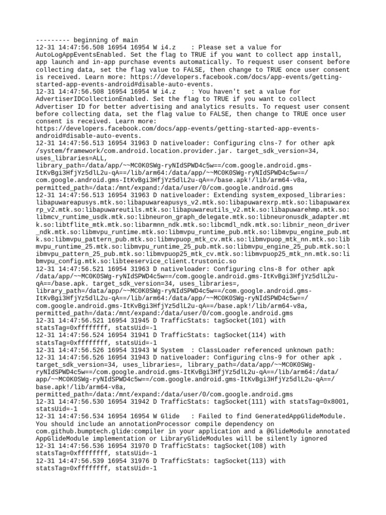 Com.hello.miheapp.secretspace Logcat | PDF | Android (Operating System) | System Software