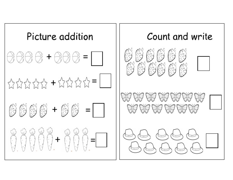 Count and Write & Addition | PDF